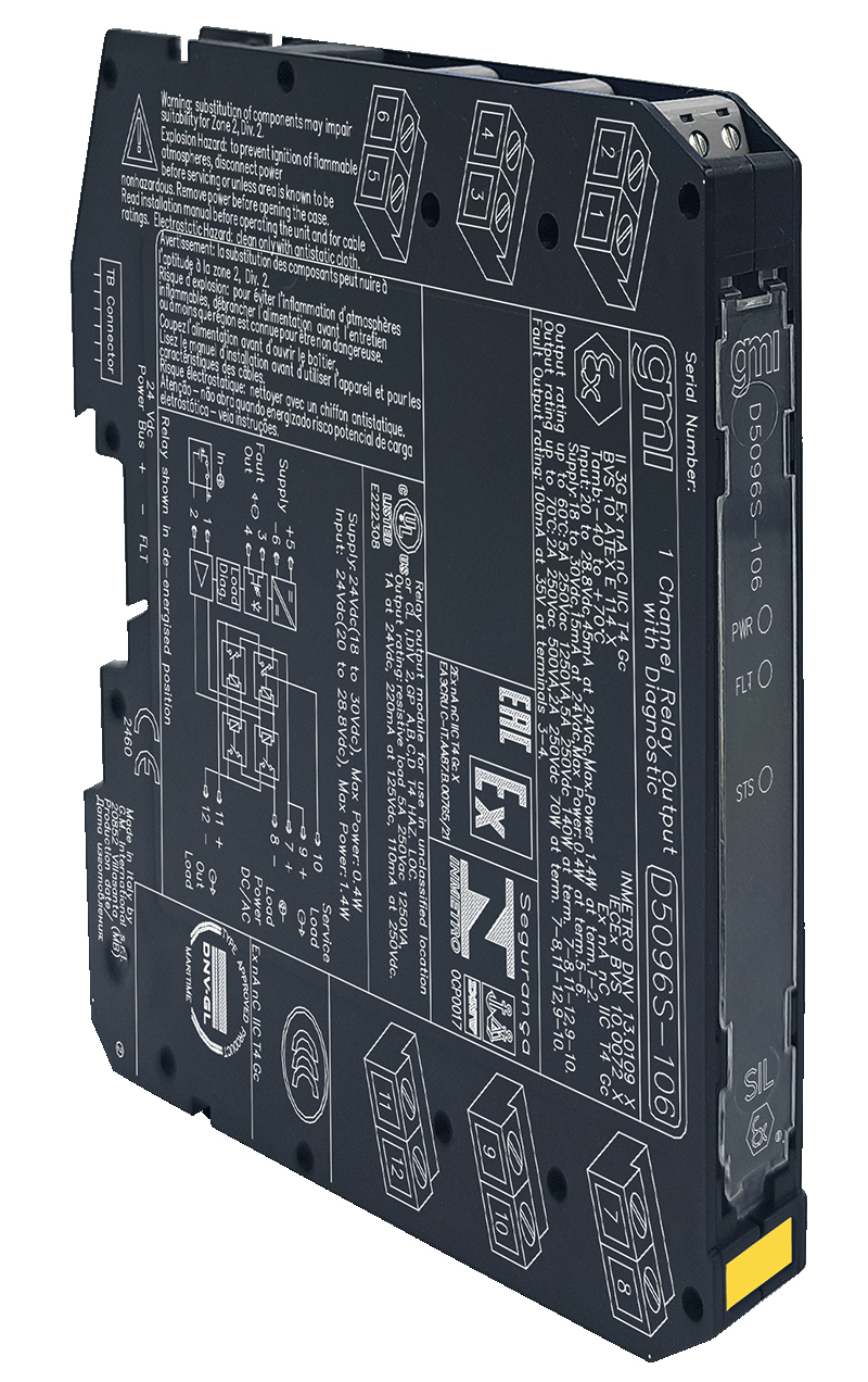 SIL3 Relay Out Module for 5 A NE/ND Loads with LFD - MUHRAK محراك