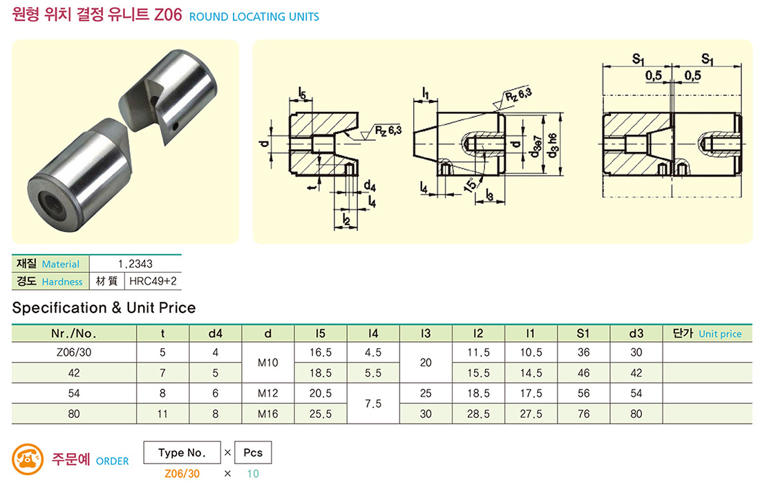 Round Locating Units Z06 - MUHRAK محراك