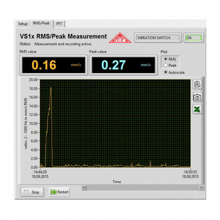 USB Vibration Monitor / Instrument with FFT - MUHRAK محراك